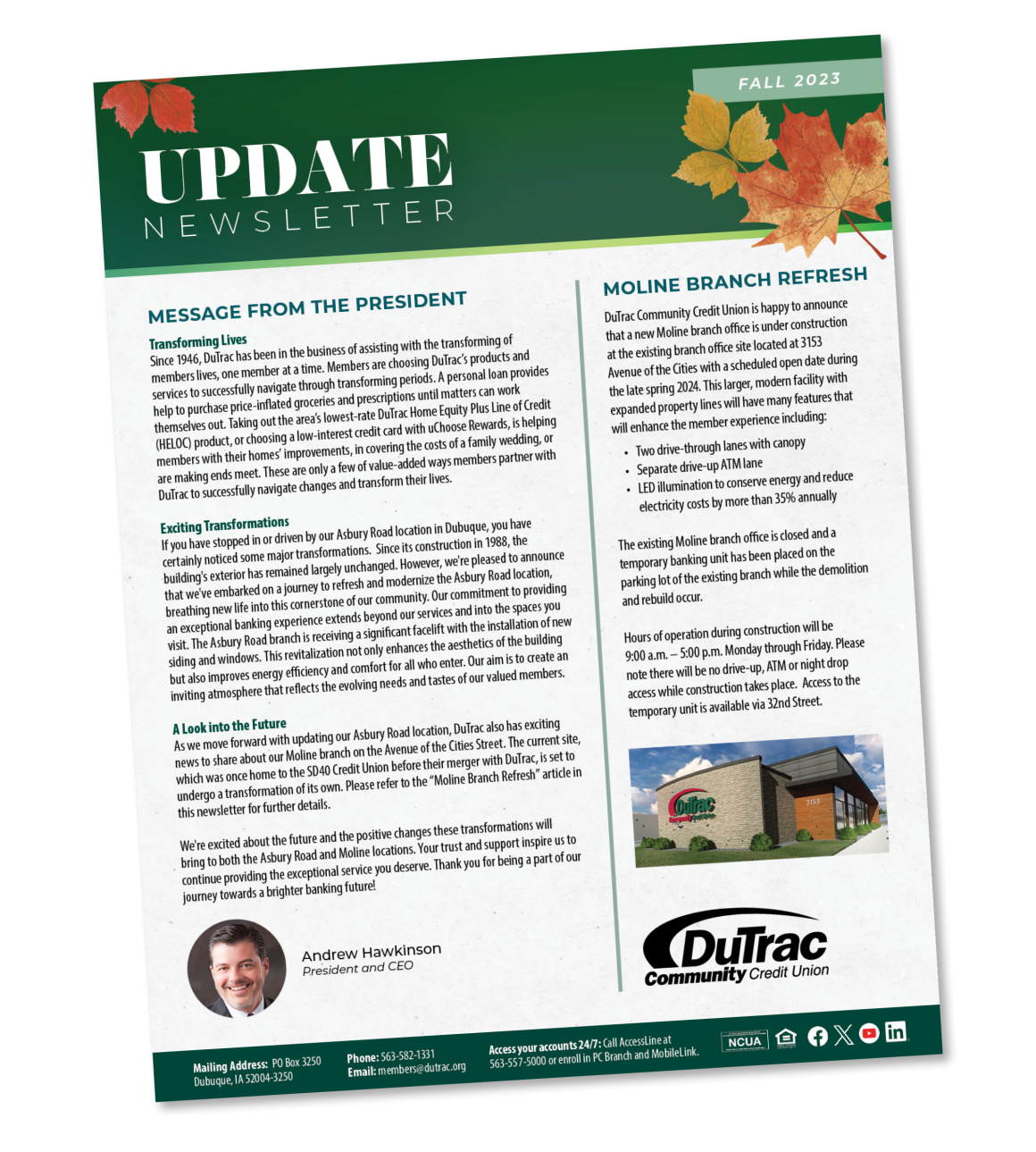Fall 2023 Newsletter - DuTrac Community Credit Union